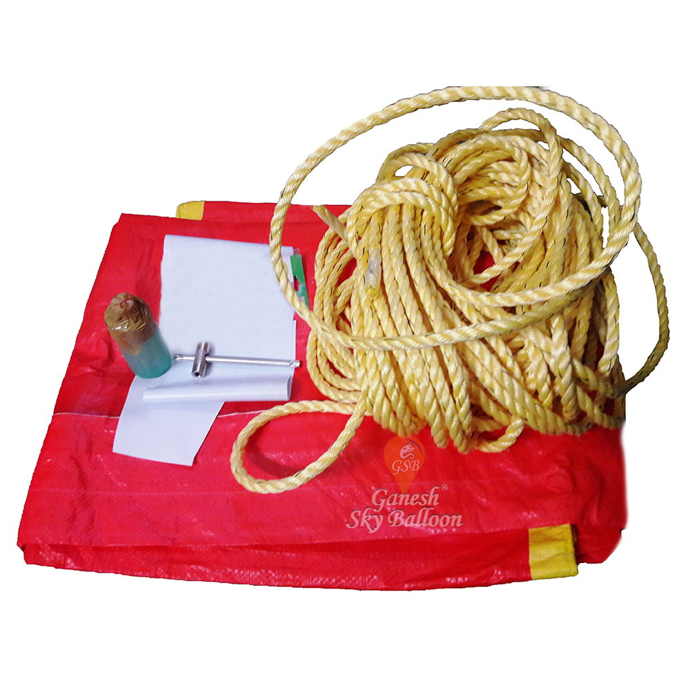 8.5X20 Feet Orange Oval Shape Sky Balloon - Ganesh Sky Balloon 8.5X20 ...